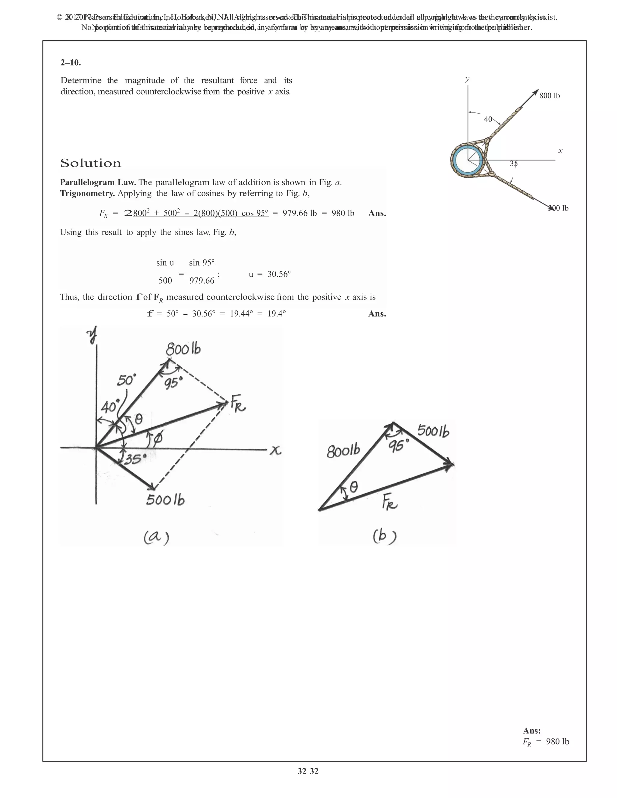 Statics and Mechanics of Materials 5th Edition Hibbeler Solutions ...