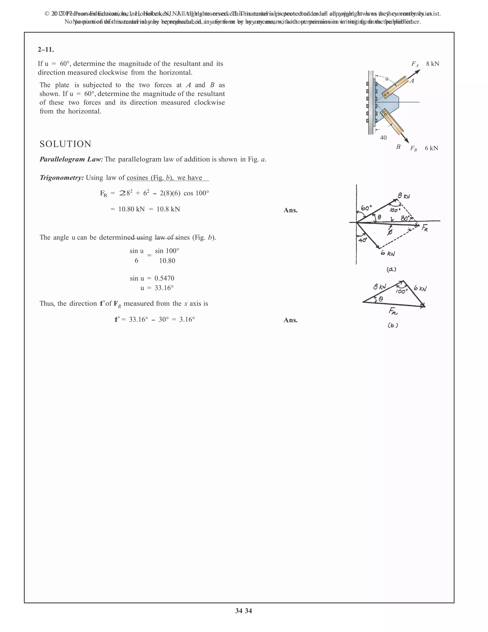 Statics and Mechanics of Materials 5th Edition Hibbeler Solutions Manual | PDF | Physics | Science