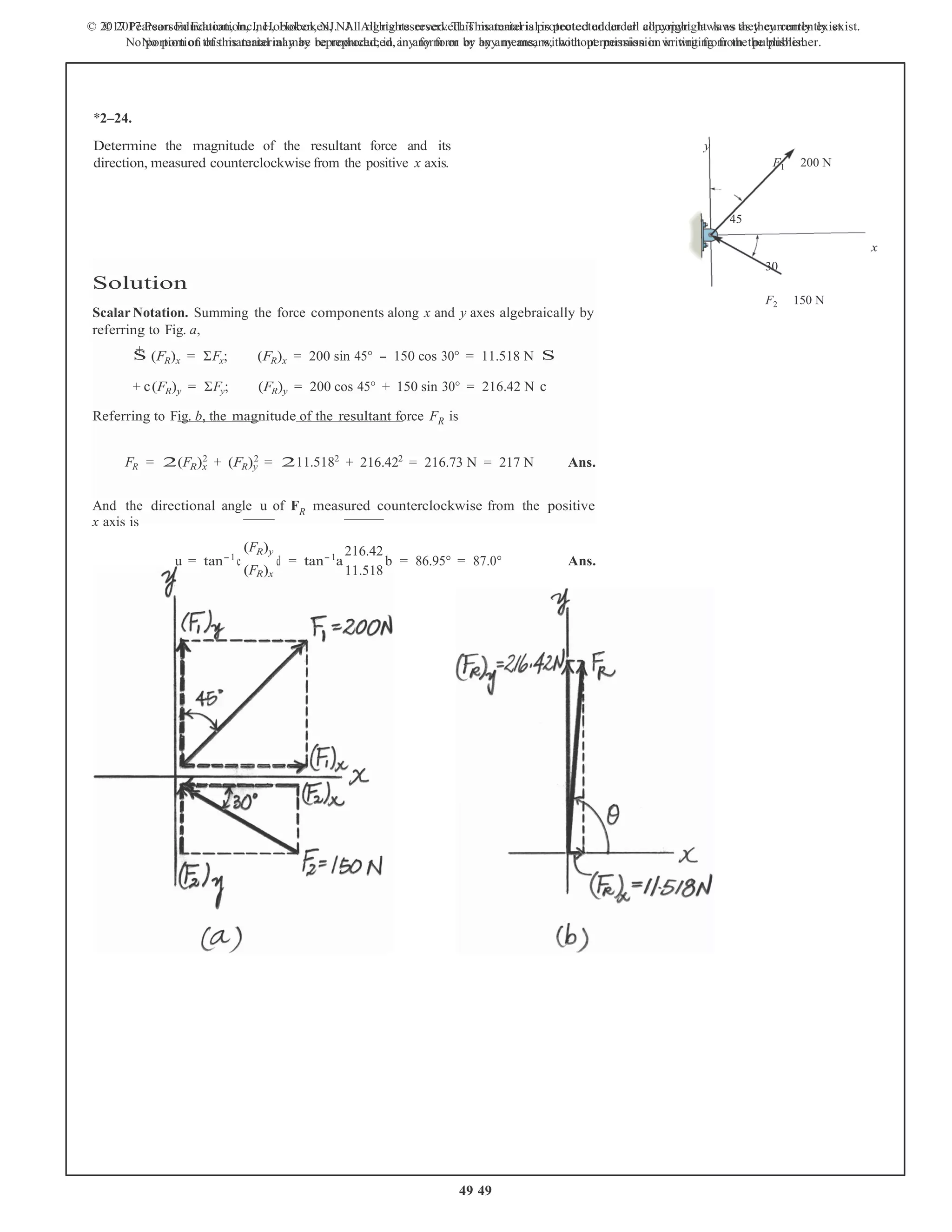Statics and Mechanics of Materials 5th Edition Hibbeler Solutions Manual | PDF | Physics | Science
