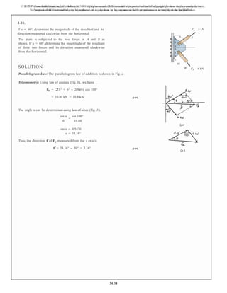 Statics and Mechanics of Materials 5th Edition Hibbeler Solutions ...