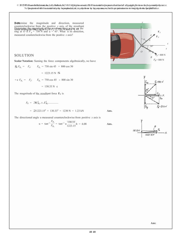 Statics and Mechanics of Materials 5th Edition Hibbeler Solutions ...