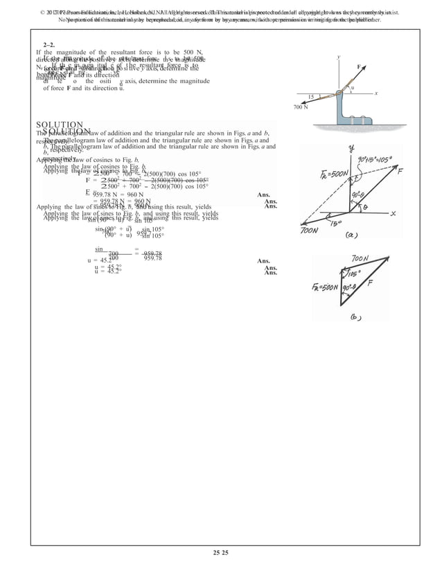 Statics and Mechanics of Materials 5th Edition Hibbeler Solutions ...