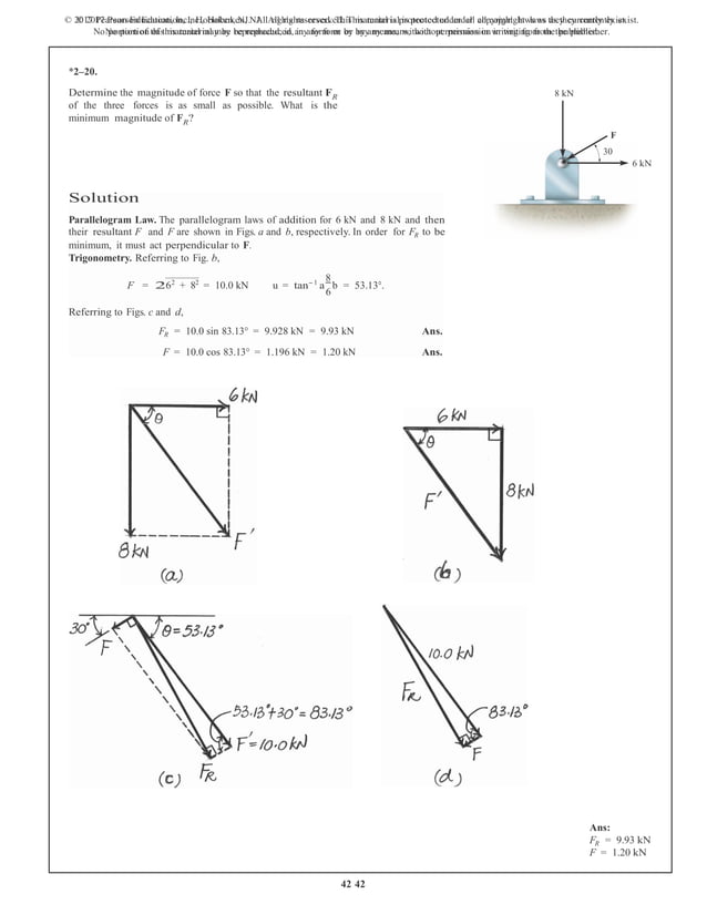Statics and Mechanics of Materials 5th Edition Hibbeler Solutions Manual | PDF | Physics | Science