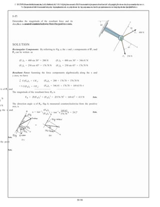 Statics and Mechanics of Materials 5th Edition Hibbeler Solutions ...
