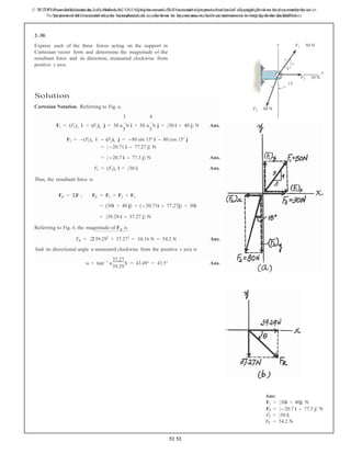 Statics and Mechanics of Materials 5th Edition Hibbeler Solutions ...