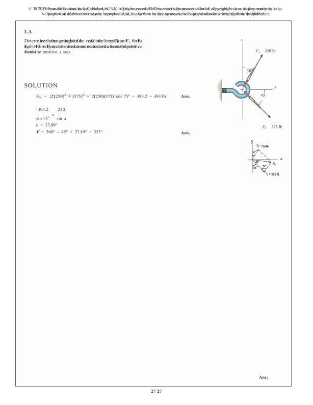 Statics and Mechanics of Materials 5th Edition Hibbeler Solutions ...