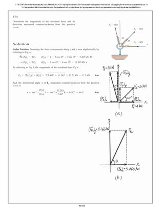 Statics and Mechanics of Materials 5th Edition Hibbeler Solutions ...