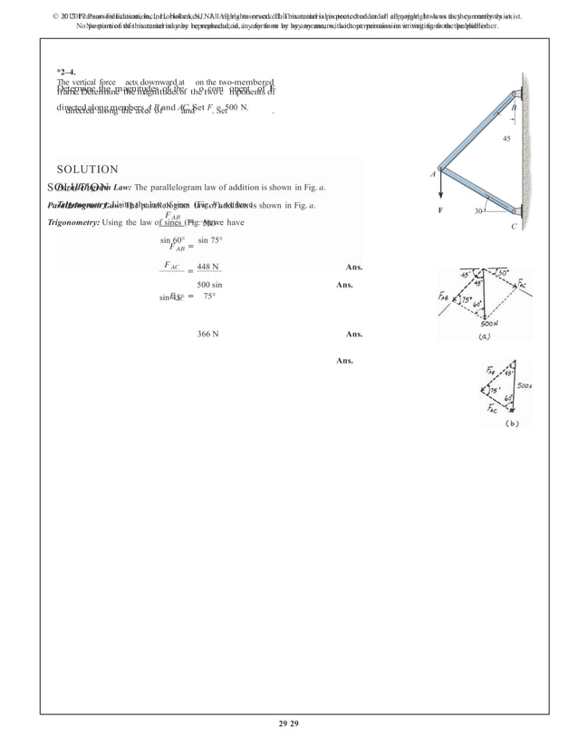 Statics and Mechanics of Materials 5th Edition Hibbeler Solutions Manual | PDF | Physics | Science