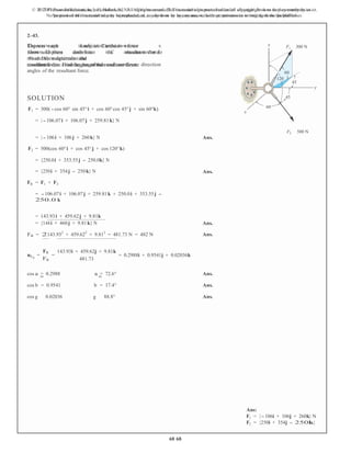 Statics and Mechanics of Materials 5th Edition Hibbeler Solutions ...
