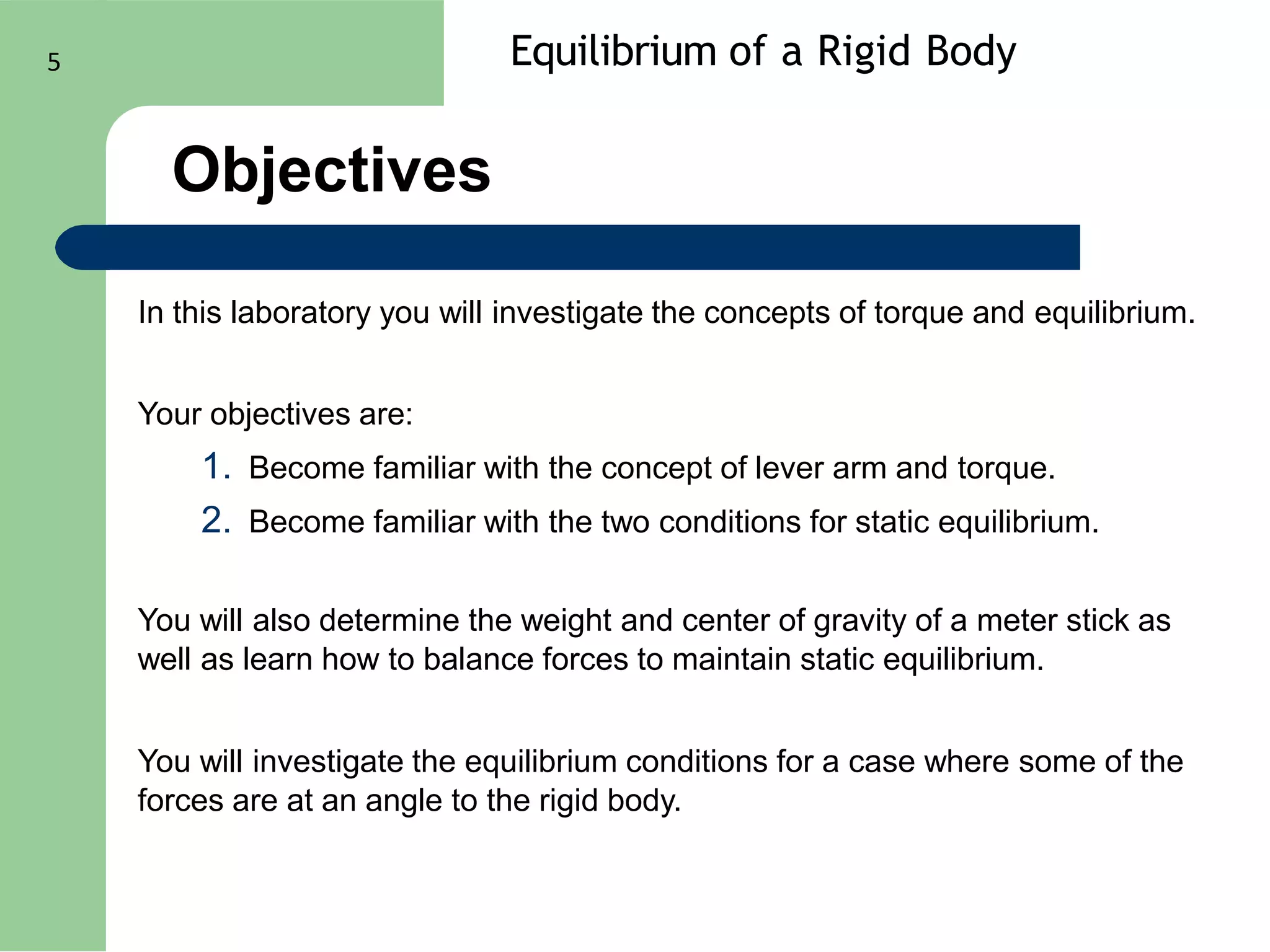 Statics -Equilibrium of a rigid body.pptx