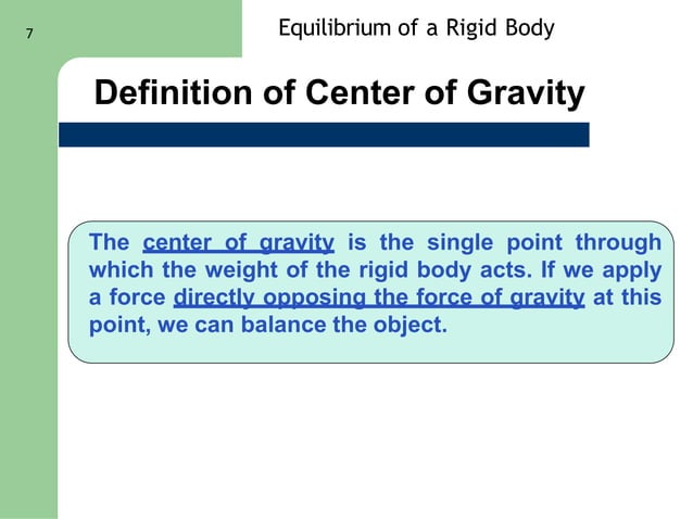 Statics -Equilibrium of a rigid body.pptx