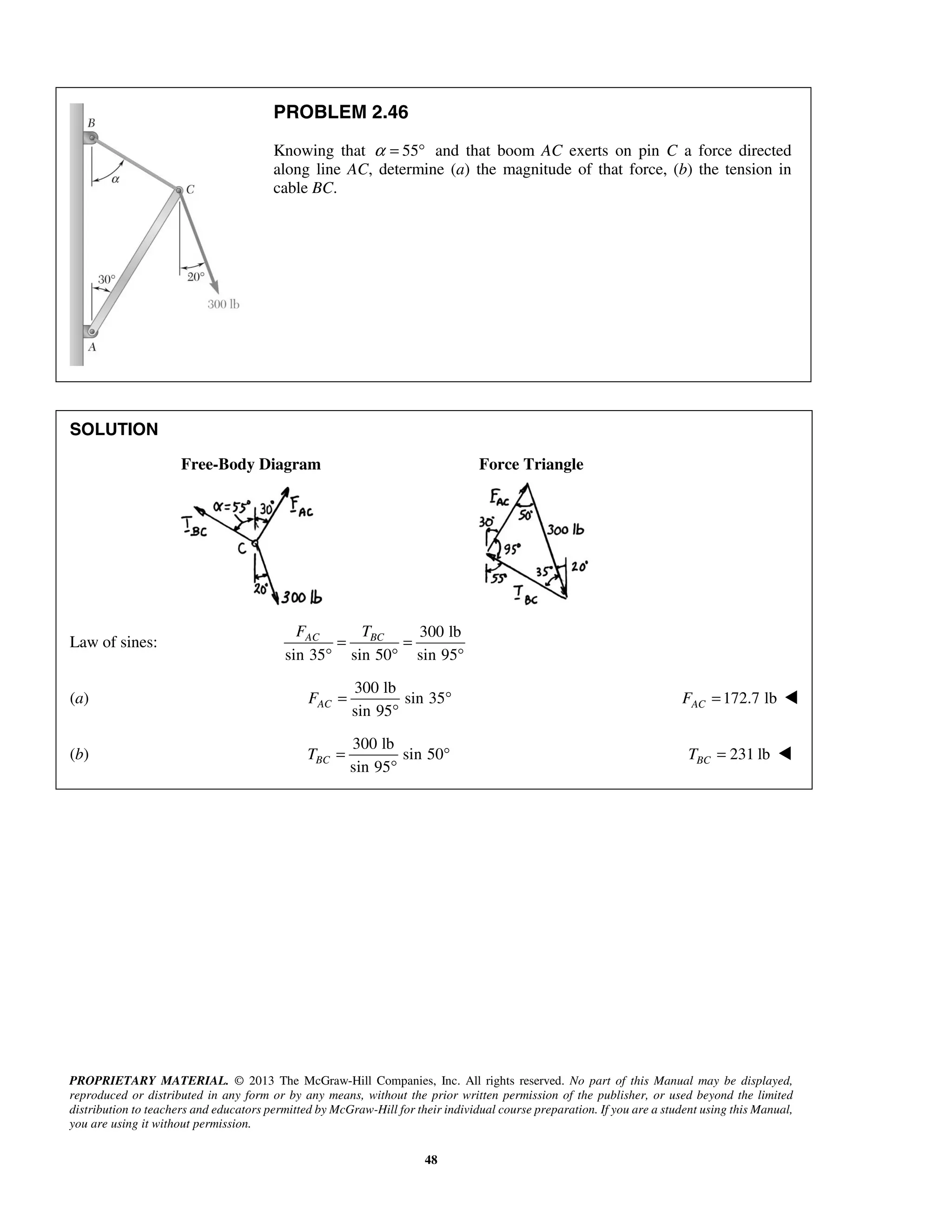 Lecture Notes on Engineering Statics. | PDF