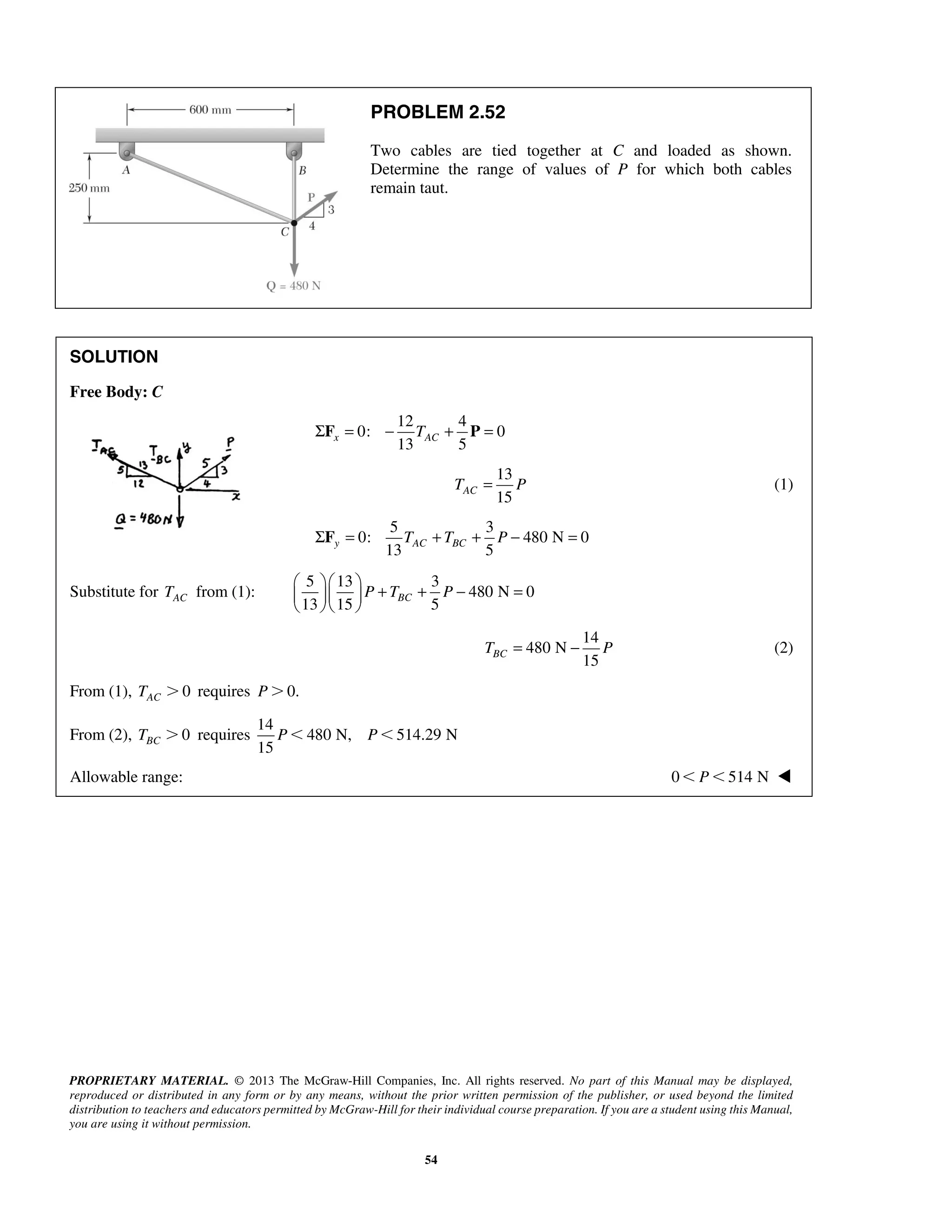 Lecture Notes on Engineering Statics. | PDF