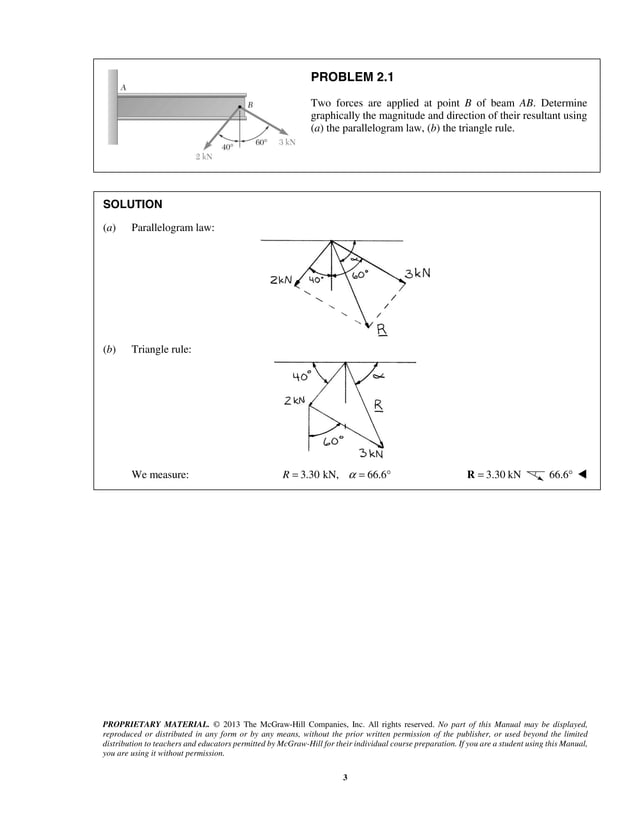 Lecture Notes on Engineering Statics. | PDF