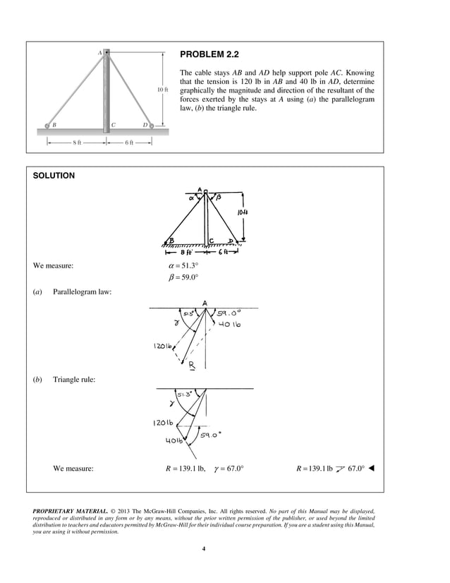 Lecture Notes on Engineering Statics. | PDF