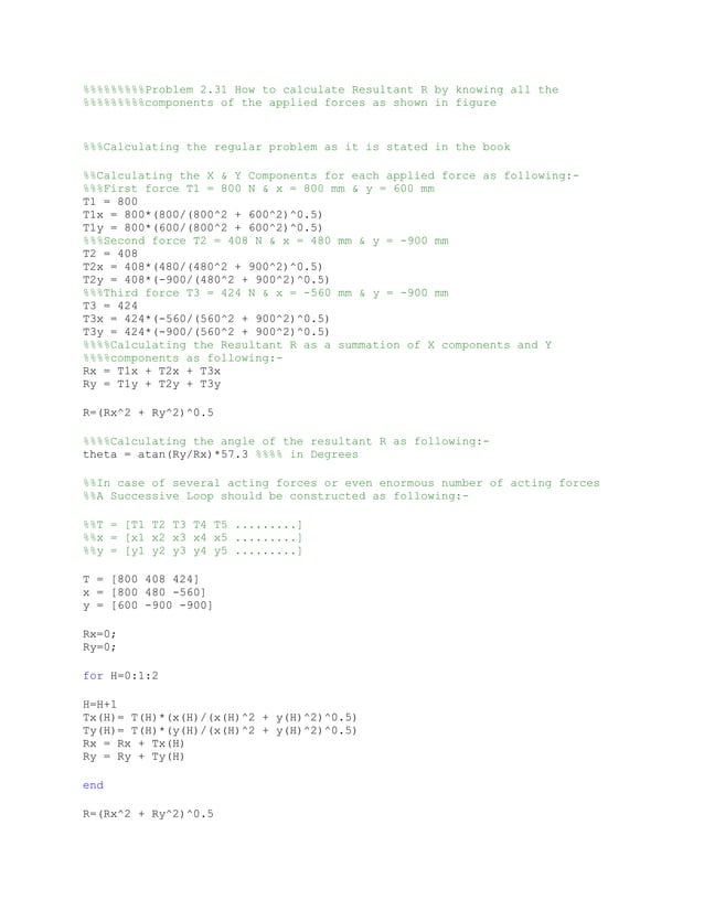 Lecture Notes on Engineering Statics. | PDF
