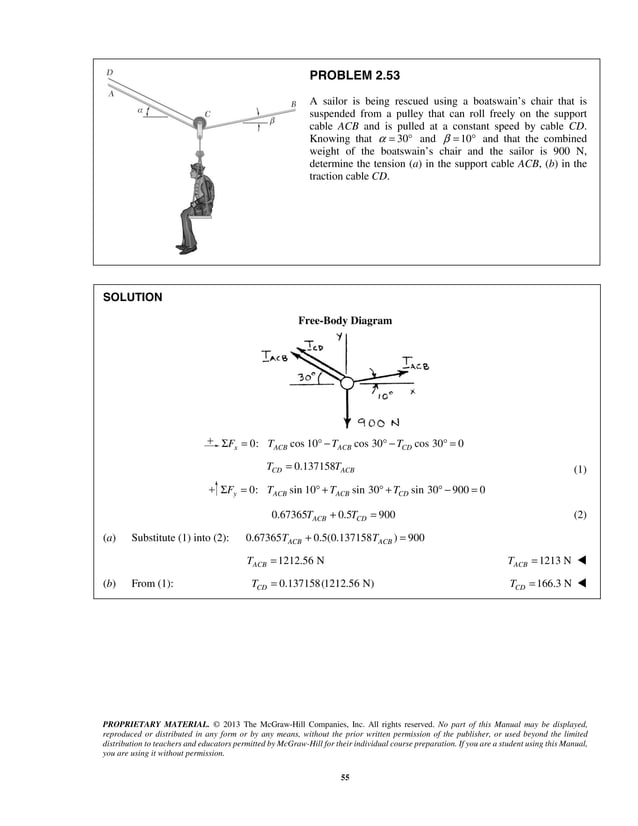 Lecture Notes on Engineering Statics. | PDF