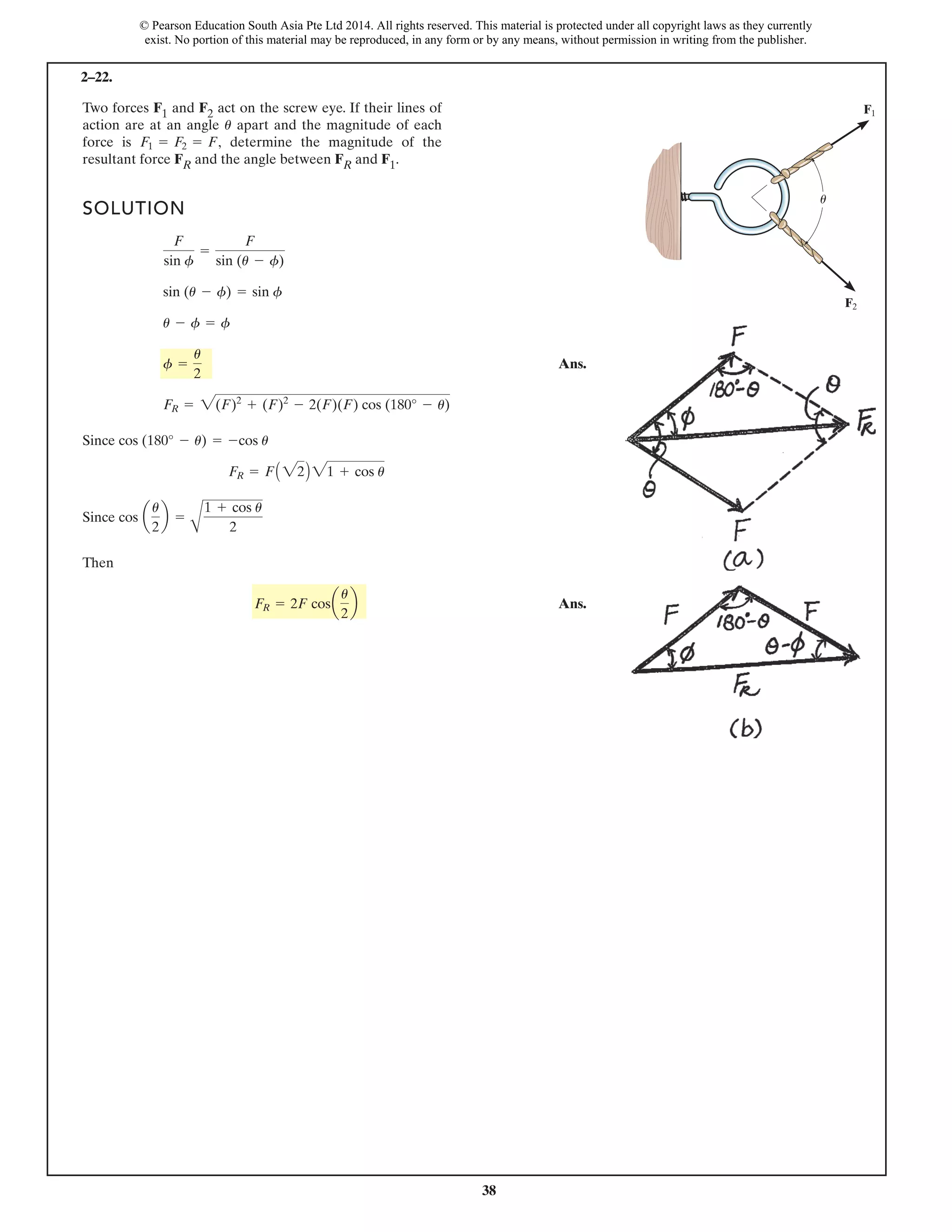 Statics Mechanics of Materials 4th Edition Hibbeler Solutions Manual | PDF