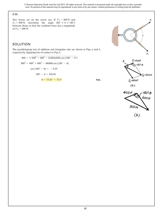 Statics Mechanics of Materials 4th Edition Hibbeler Solutions Manual | PDF | Physics | Science