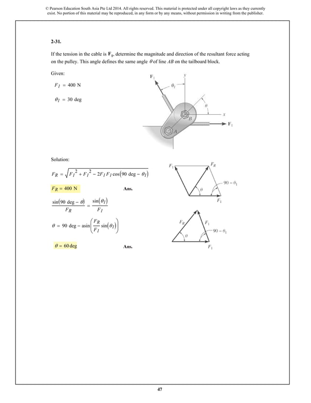 Statics Mechanics of Materials 4th Edition Hibbeler Solutions Manual | PDF | Physics | Science