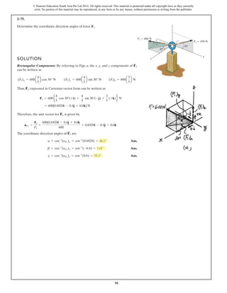 Statics Mechanics of Materials 4th Edition Hibbeler Solutions Manual | PDF
