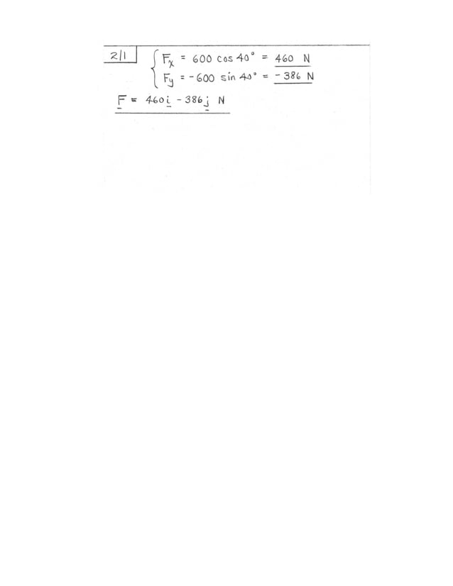 Solutions for Problems from Statics 7th Edition by Meriam & Kraige | PDF