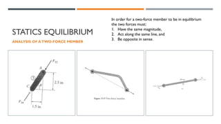 Statics and dynamics force analysis lecture note | PPT