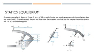 Statics and dynamics force analysis lecture note | PPT