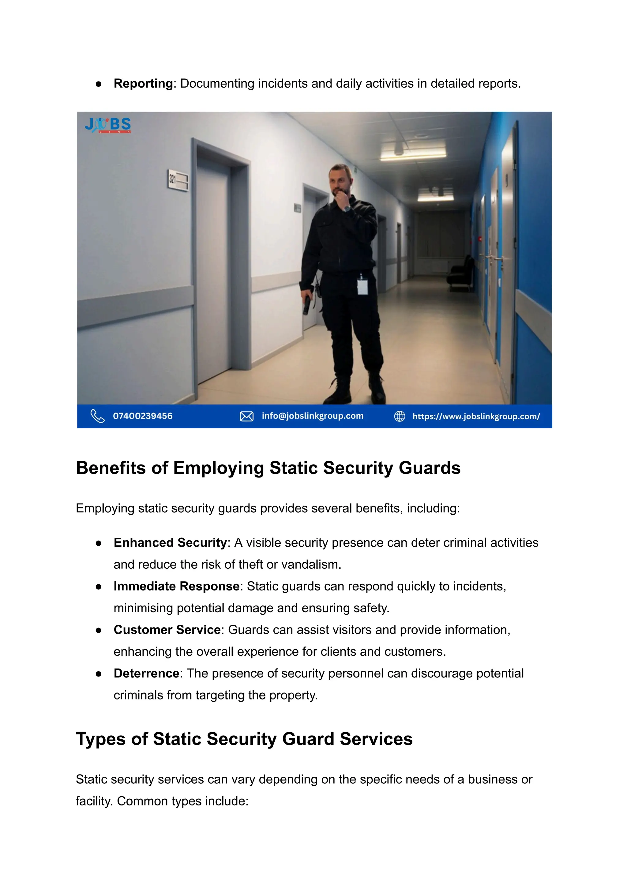 Understanding Static Security Guards: A Comprehensive Guide | PDF