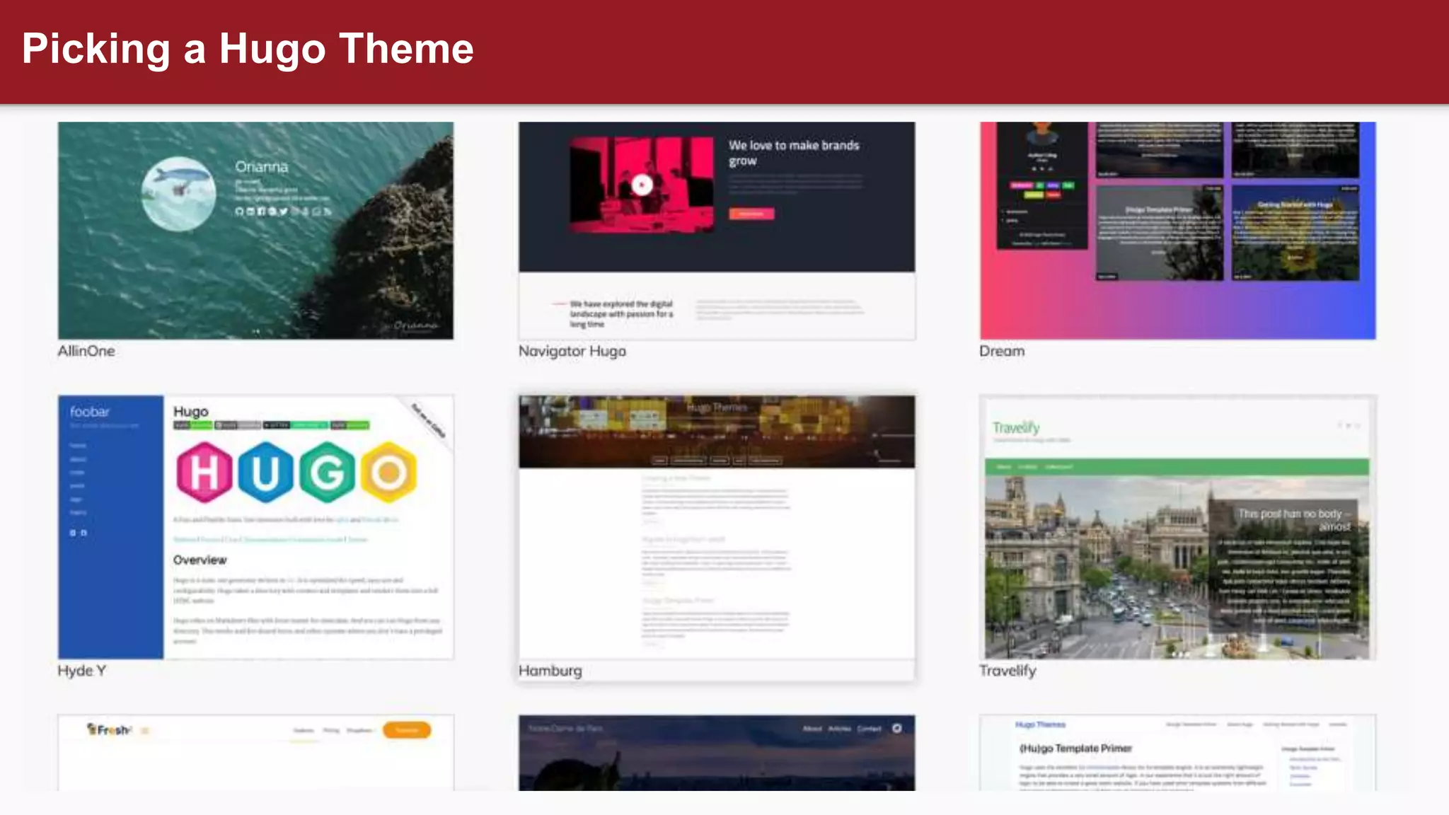 Static Site Generation with Hugo and Markdown | PPT