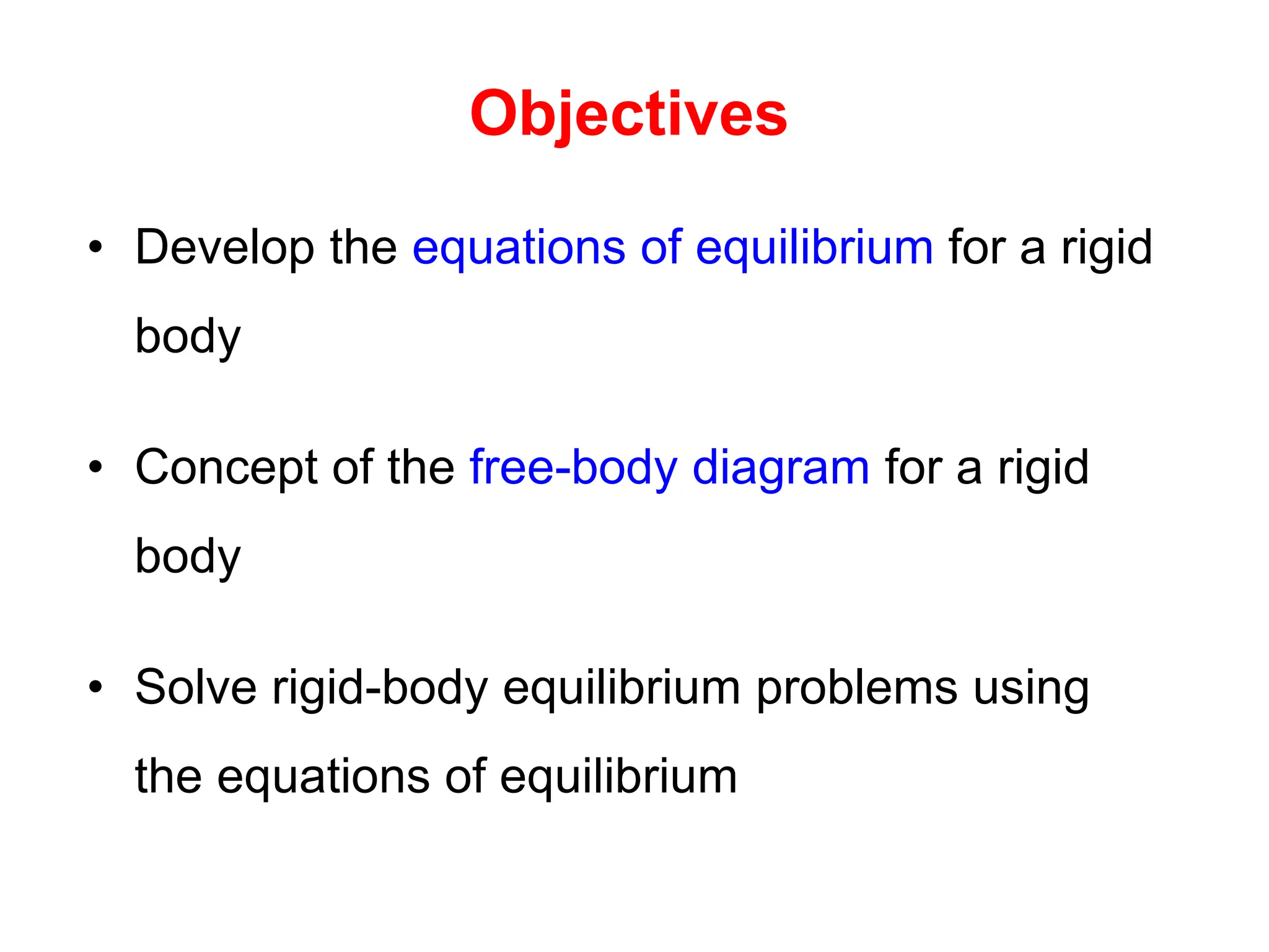 Engineering Mechanics Chapter 5 Equilibrium of a Rigid Body | PPT