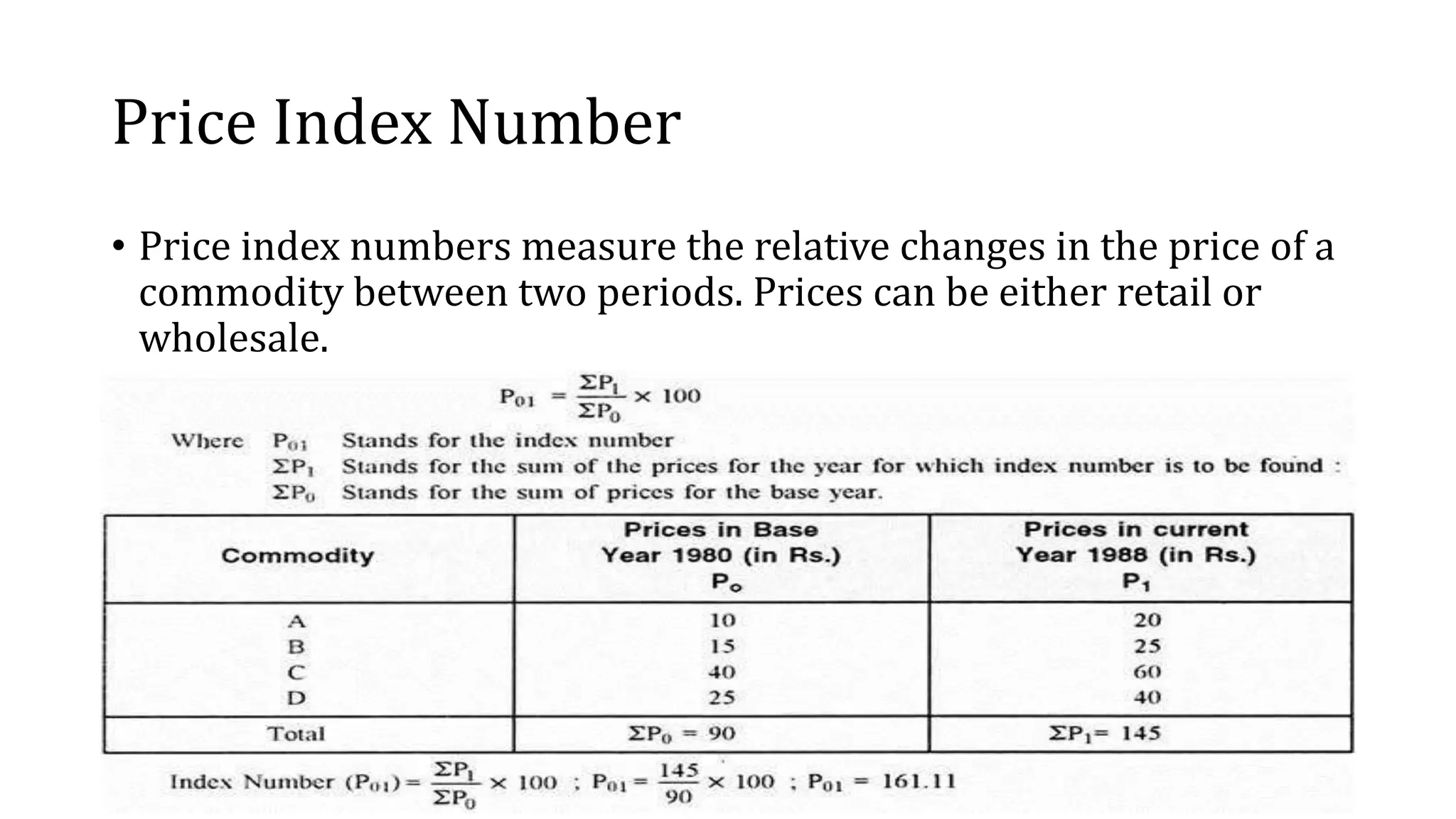Index Number | PPT
