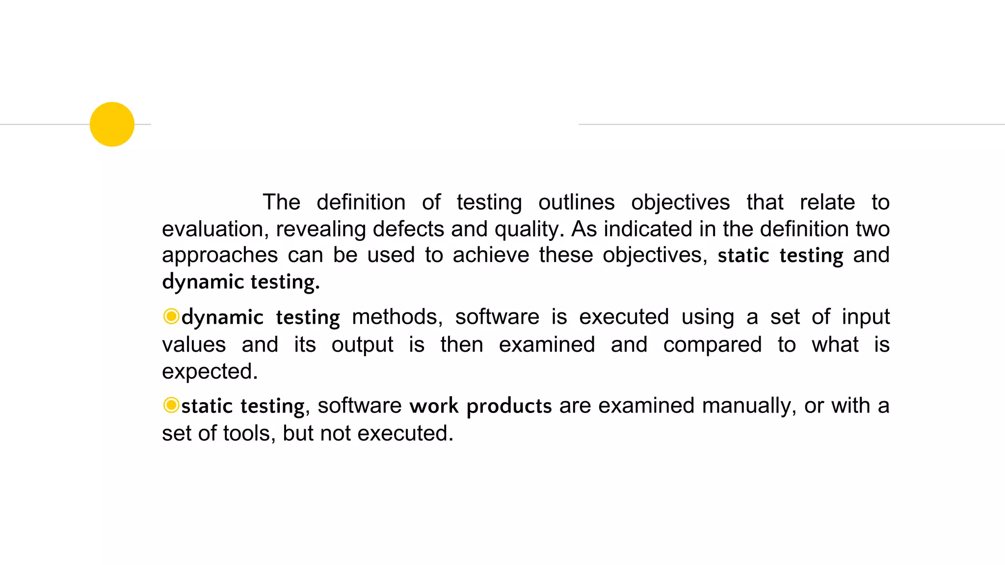 Static techniques | PPTX