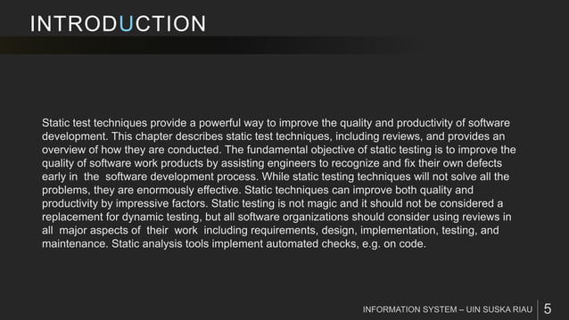 Static techniques | PPT