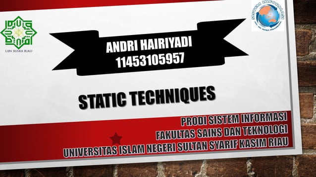 Static techniques | PPT