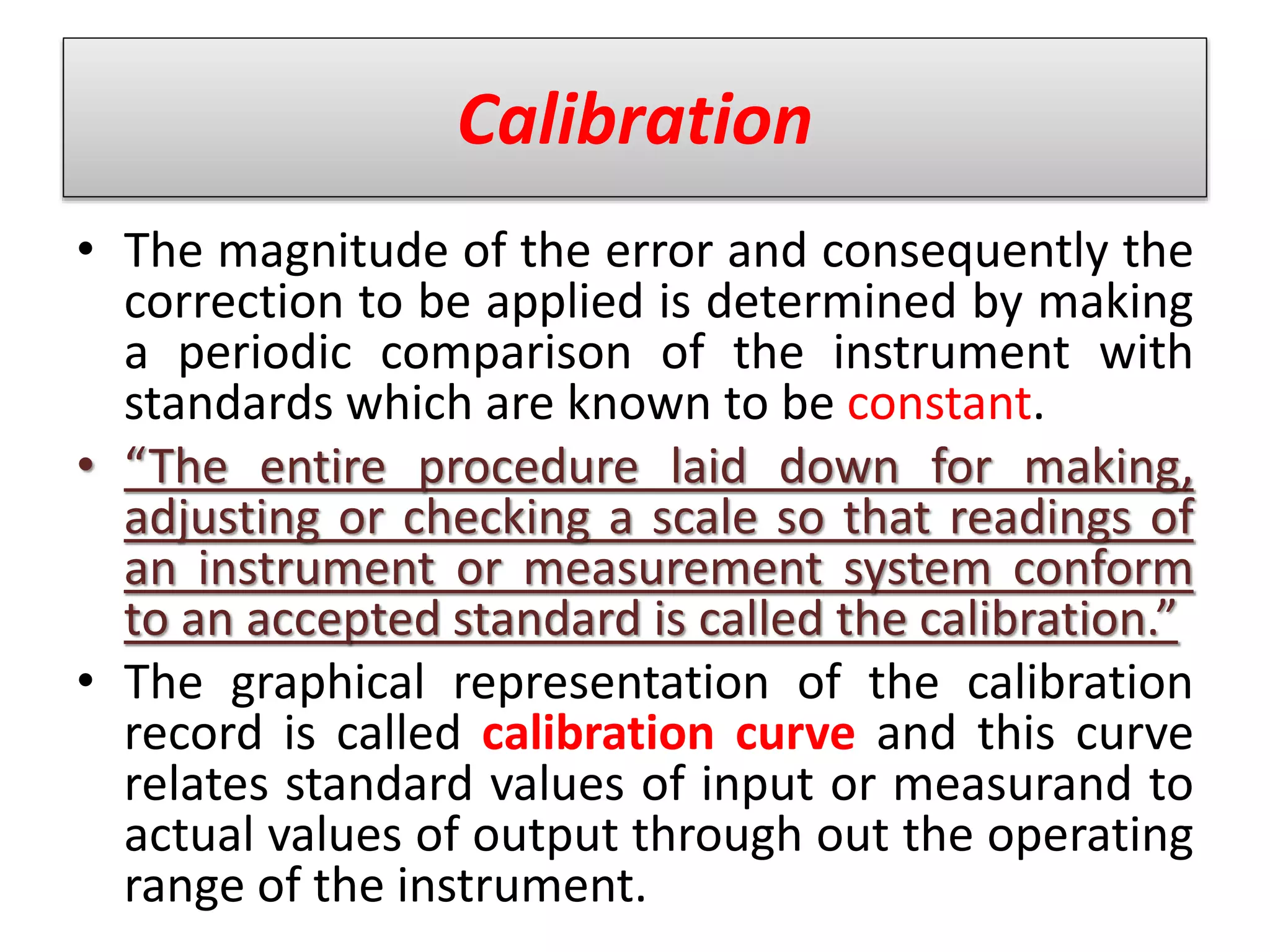 Static terms in measurement | PPTX
