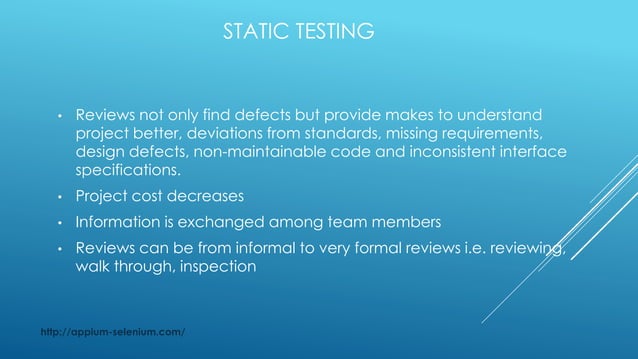 Static testing | PPT