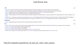 Static Testing on Life Cycle Of Testing Process | PDF | Computer ...
