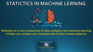 Statistics and Role of statistics in Computer Science | PPTX