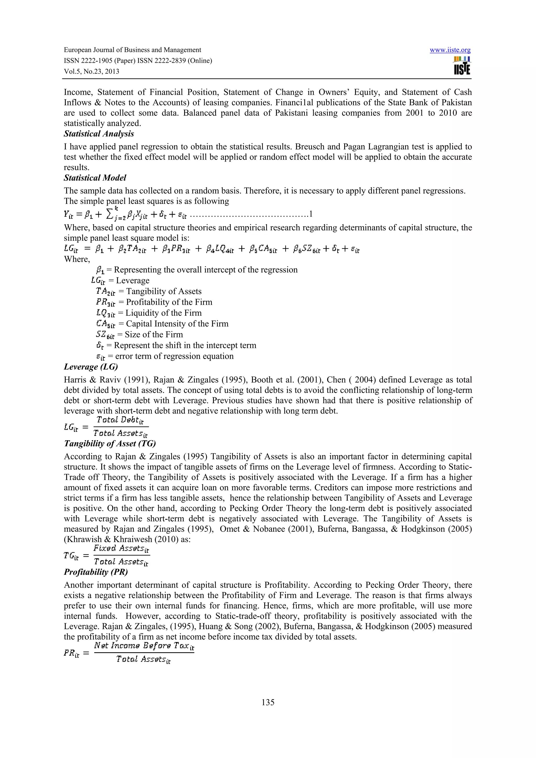 Static trade off theory or pecking order theory which one suits best to ...