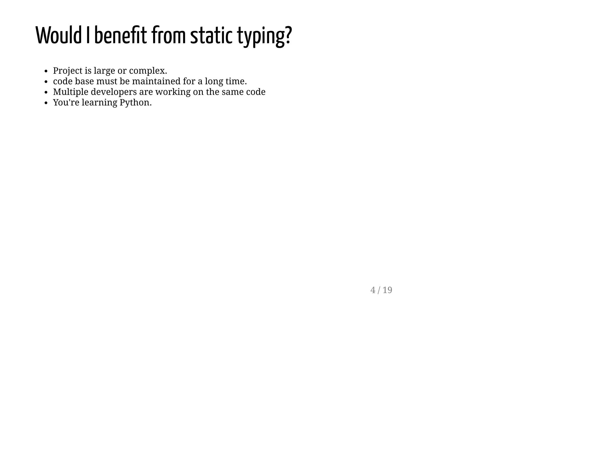 Static Type Checking In Python Ppt