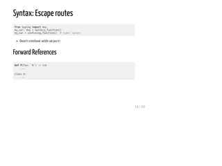 Static type checking in python | PDF | Programming Languages | Computing
