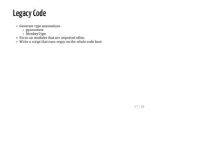 Static type checking in python | PDF | Programming Languages | Computing