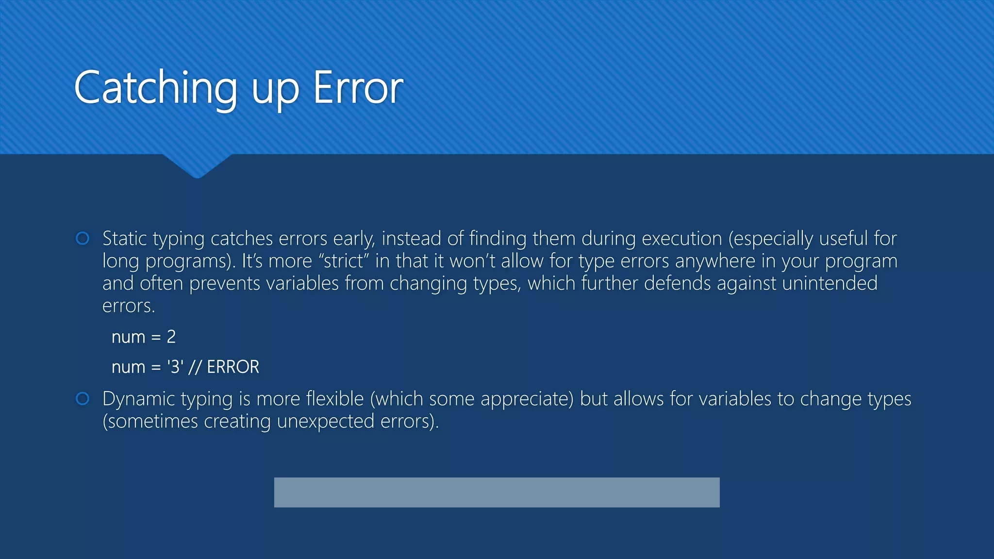 Static typing vs dynamic typing languages | PPTX