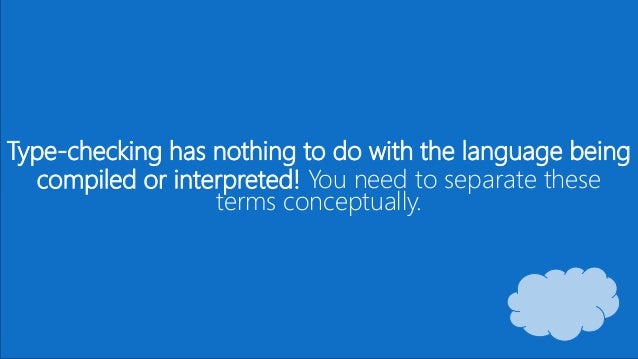 Static typing vs dynamic typing languages Static typing vs dynamic typing languages