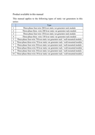 Static Var Generators in USA | PDF