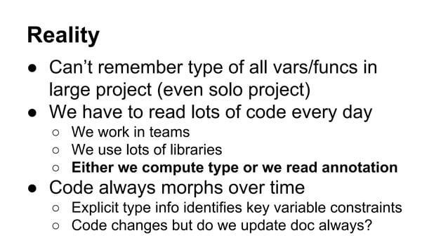 Static vs dynamic types | PPT