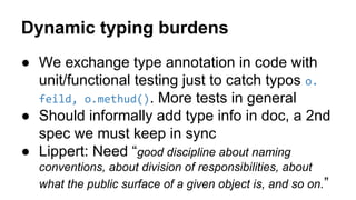 Static vs dynamic types | PDF