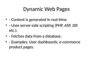 Static_vs_Dynamic_Web_Pages.pptxxxxxxxxtx | PPTX