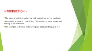Static web documents | PPT | Web Design and HTML | Internet